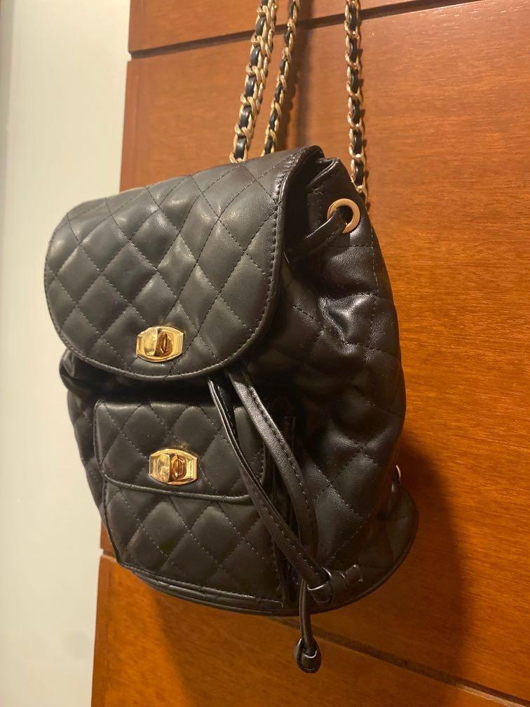 Fake Leather Mini Backpack, Women's Fashion, Bags & Wallets, Backpacks ...