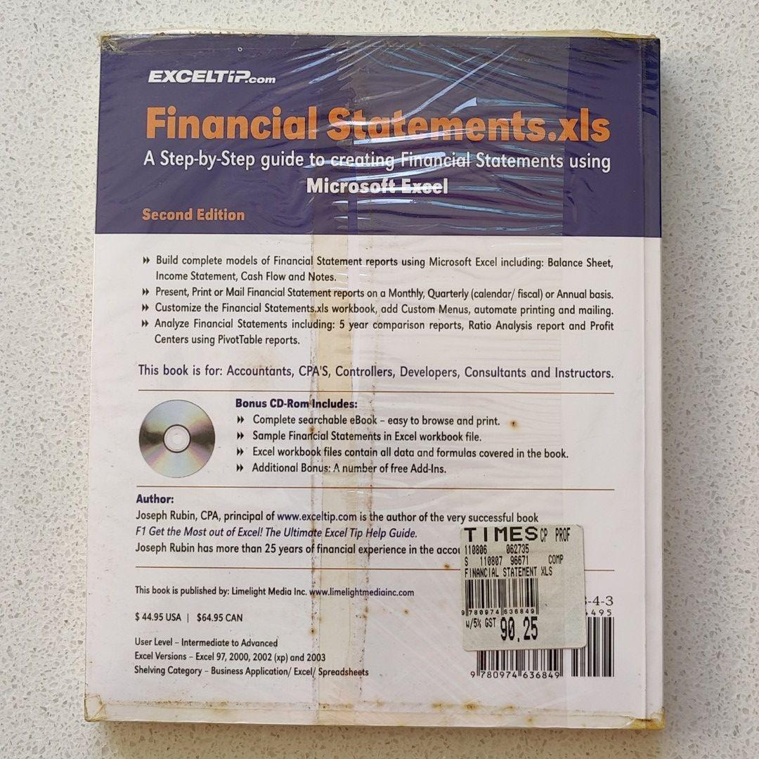 Financial Statements - Step by step guide to creating financial statements using Microsoft Excel ...