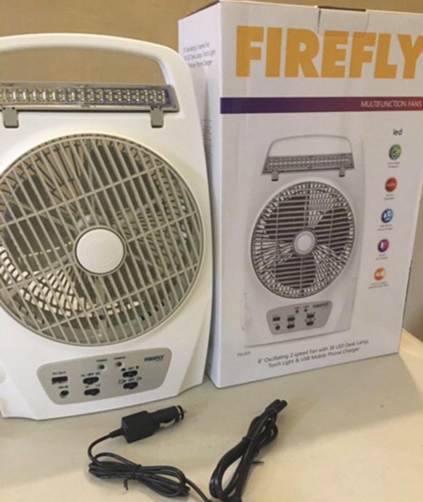 Firefly Rechargeable Fan and Light, TV & Home Appliances, Air ...