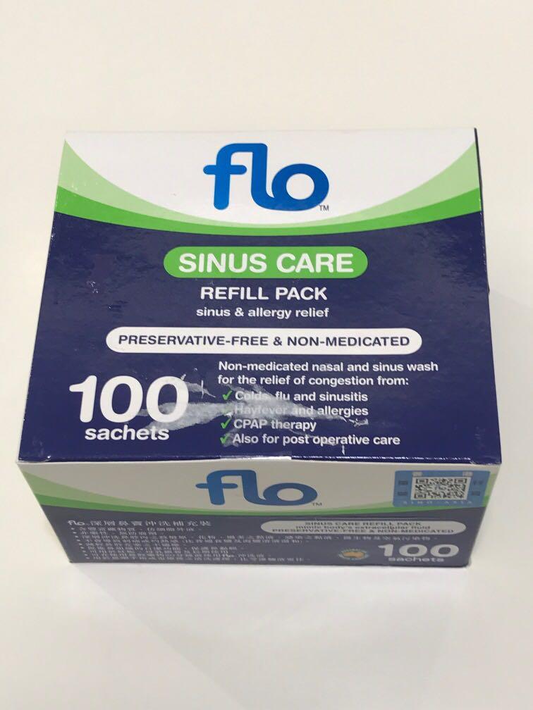 Flo Sinus Care Refill Pack 100 sachets, 健康及營養食用品, 醫療用品和工具 - Carousell