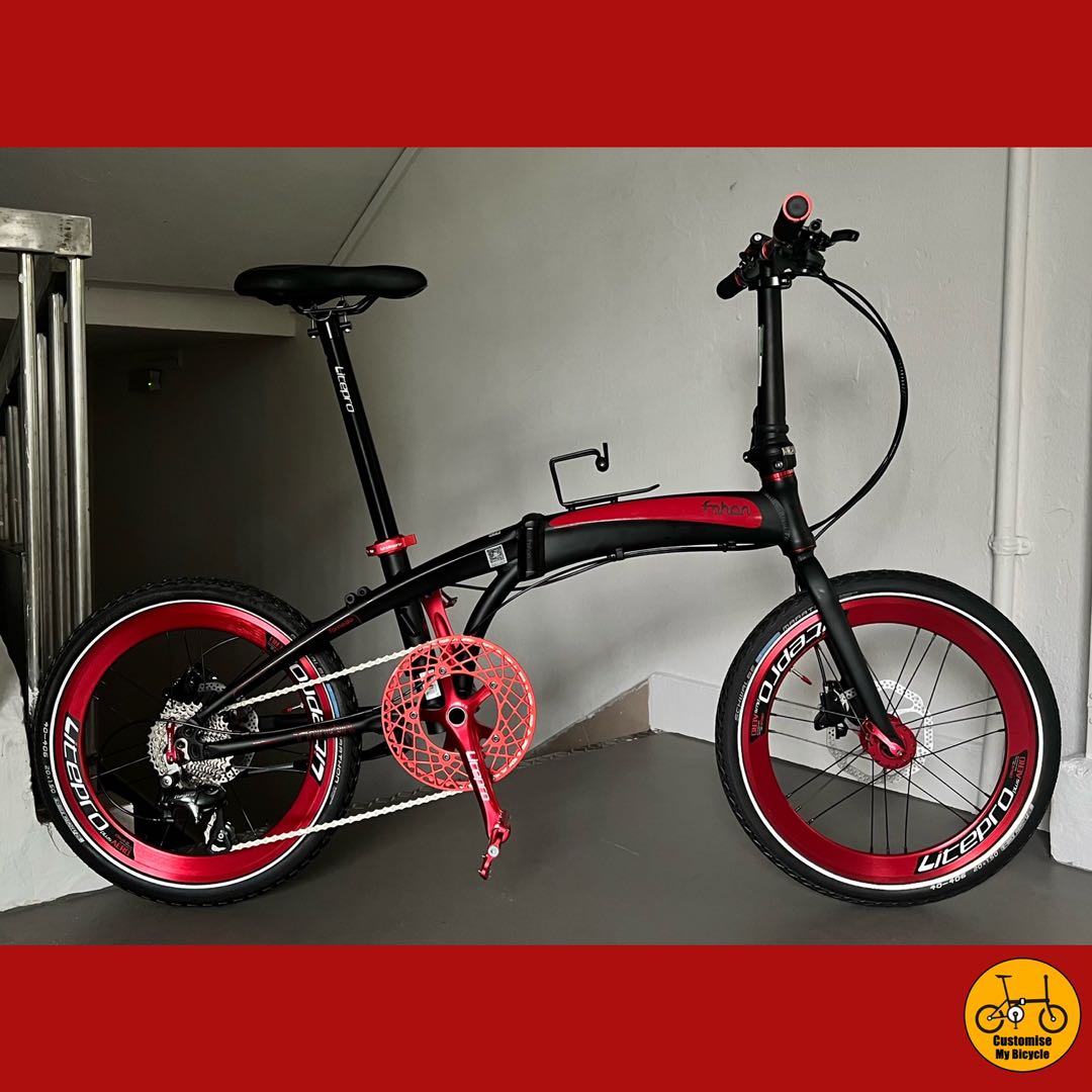 Fnhon Tornado 20” • 10 Speeds Shimano Tiagra • Litepro Aero Wheelset ...