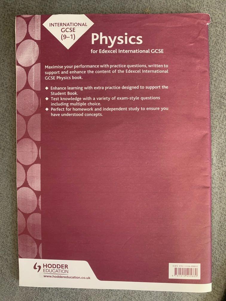 GCSE physics workbook Hodder, 興趣及遊戲, 書本 & 文具, 教科書 - Carousell