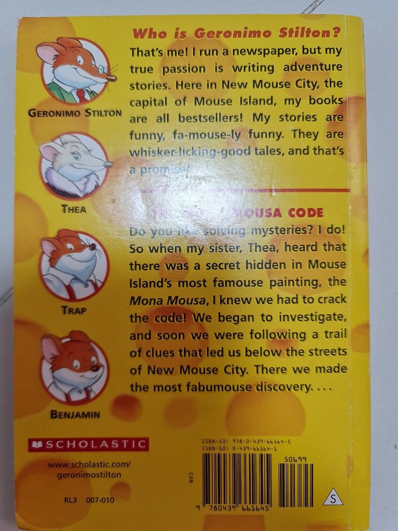 Geronimo Stilton, The Mona Mousa Code #15, Hobbies & Toys, Books ...