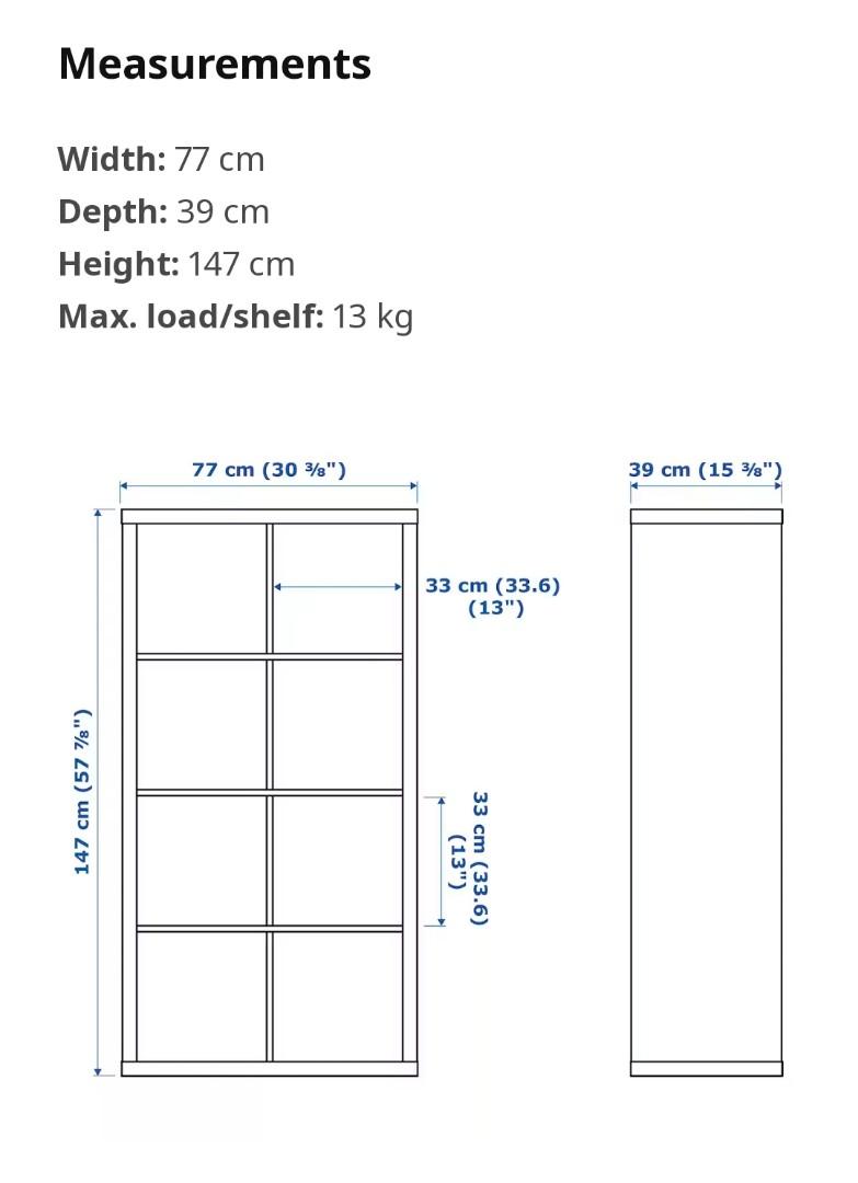 Gloss Red IKEA Kallax, Furniture & Home Living, Furniture, Shelves ...