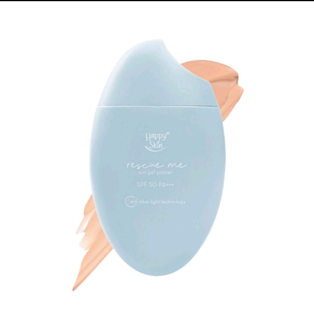 Happy Skin Rescue Me Sun Gel Primer SPF 50 PA+++ with Anti-Blue Light ...