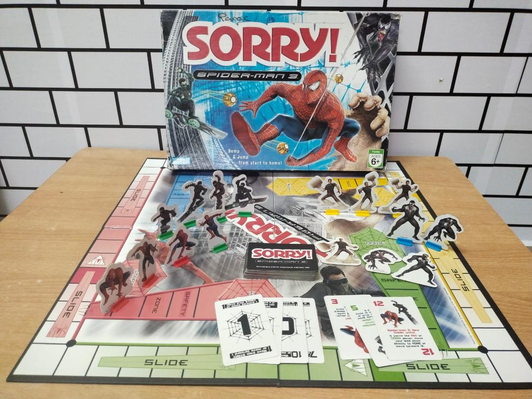 Hasbro Sorry! Spider-Man 3 Edition Boardgame, Hobbies & Toys, Toys ...