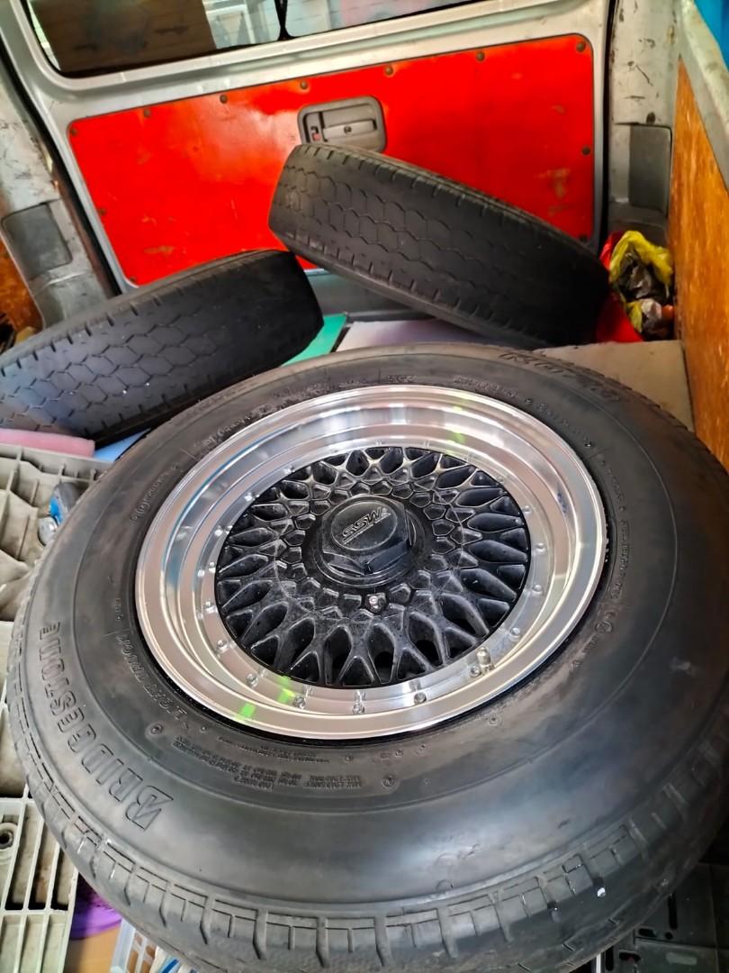 Hiace 15 inch rims n tyres, Car Accessories, Tyres & Rims on Carousell