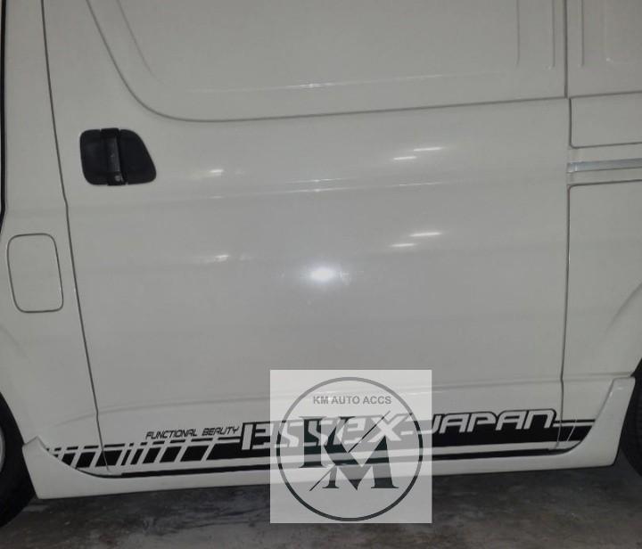 Hiace Side Door Sticker / Hiace accessories/ Essex Sticker/ Stinger ...