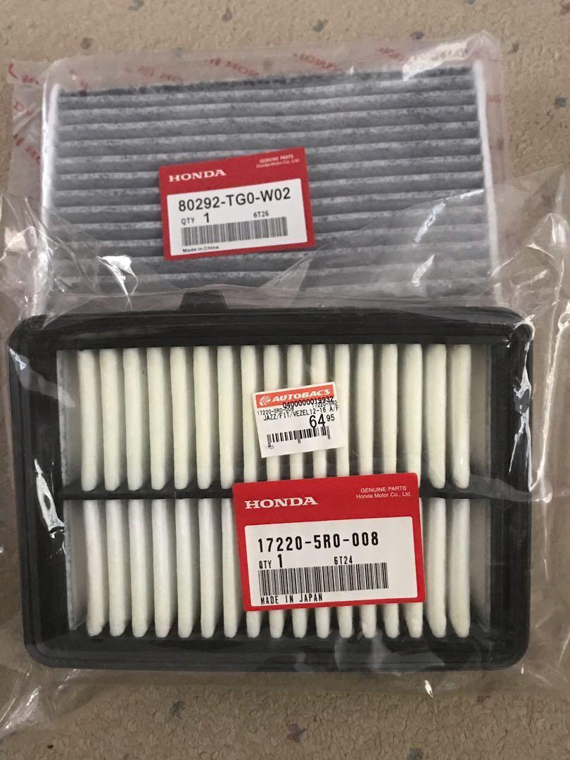 HONDA GENUINE PREMIUM AIRCON AIR CON CABIN + ENGINE AIR FILTER $20 per ...