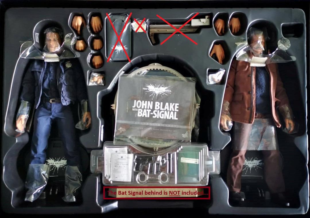 Hot Toys John Blake and Jim Gordon - MMS275 (No Bat Signal) - Batman ...