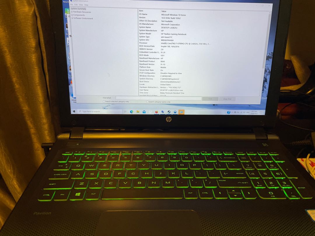 HP pavilion i7, 16 Gb RAM Nvidia GTX 950M gaming laptop, Computers ...