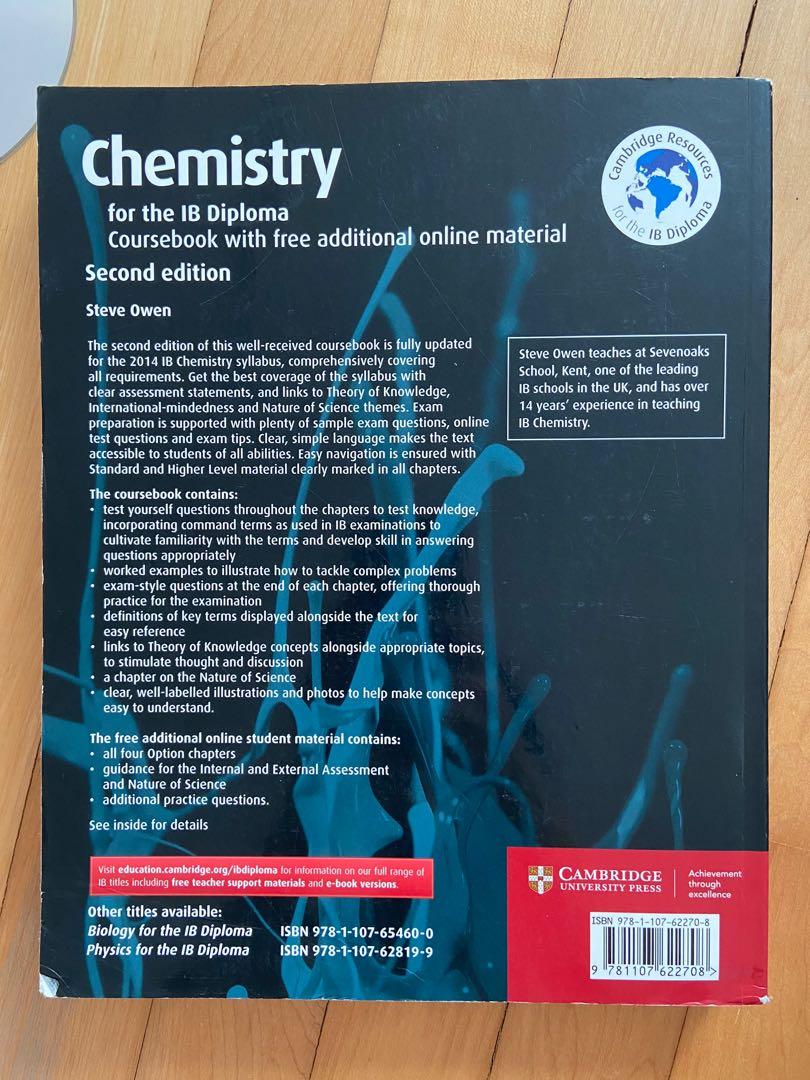 IB Chemistry Textbook ($100 Original Price) Available Immediately ...