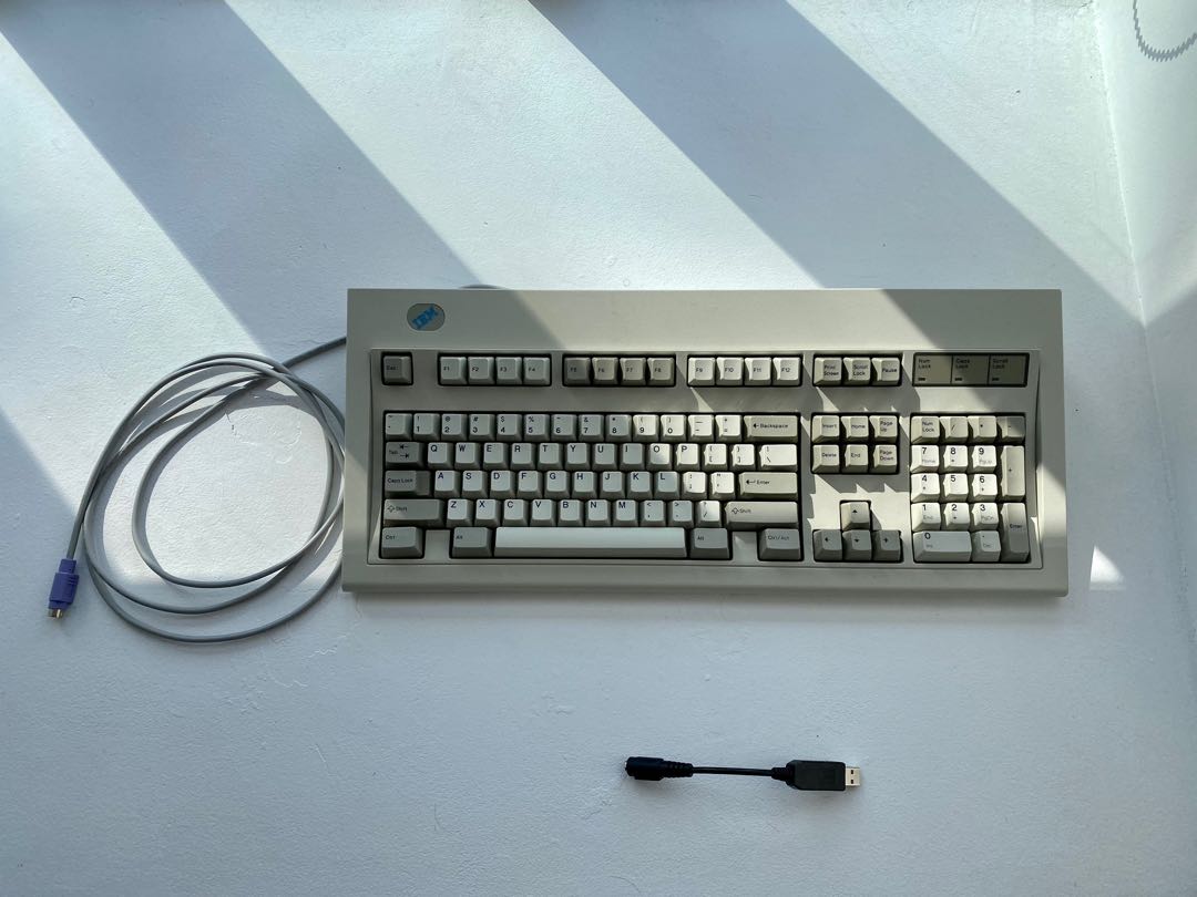 IBM keyboard perfect condition - adapter, Computers & Tech, Parts ...
