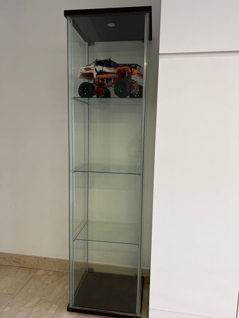 IKEA Glass Caninet, Furniture & Home Living, Furniture, Shelves ...