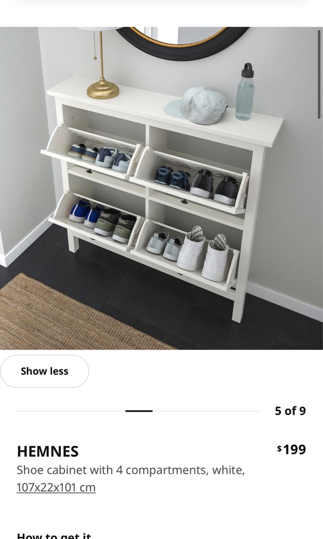 IKEA hemnes shoe rack, Furniture & Home Living, Furniture, Shelves ...