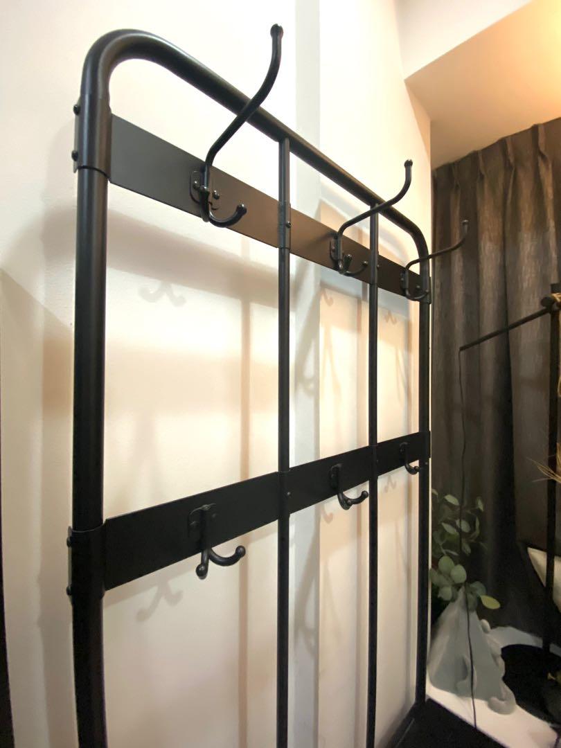 IKEA pinning coat rack with shoe storage bench, Furniture & Home Living ...