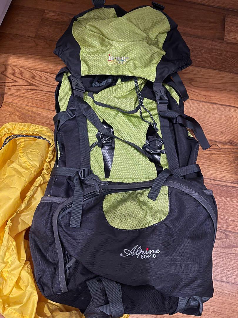 In-way 60L backpack, 運動產品, 行山及露營 - Carousell