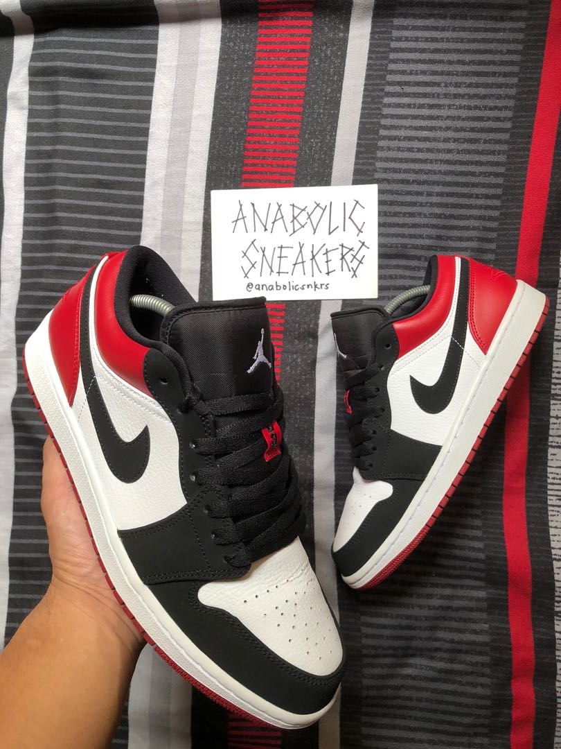 J1 Low "Black Toe", Men's Fashion, Footwear, Sneakers on Carousell