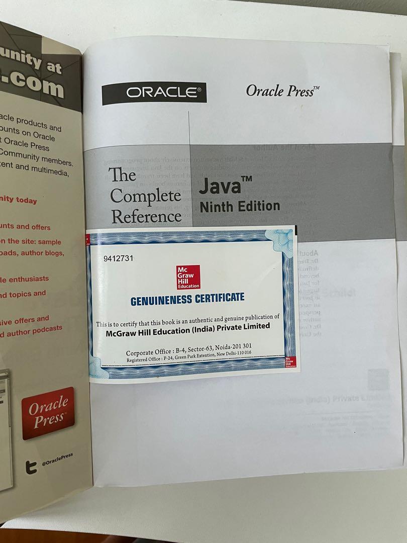 Java, The Complete Reference - Herbert Schildt, Hobbies & Toys, Books ...