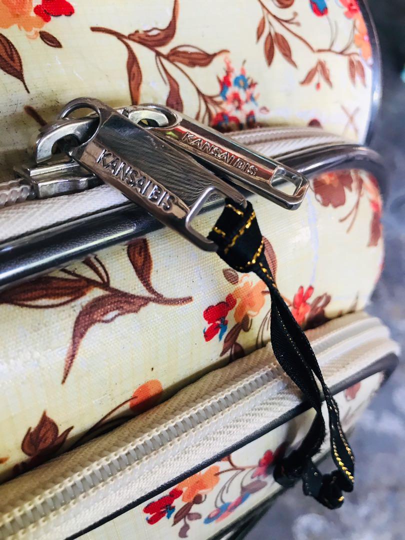 KANSAI BIS JAPAN BRAND FLORAL LUGGAGE BAG, Hobbies & Toys, Travel ...