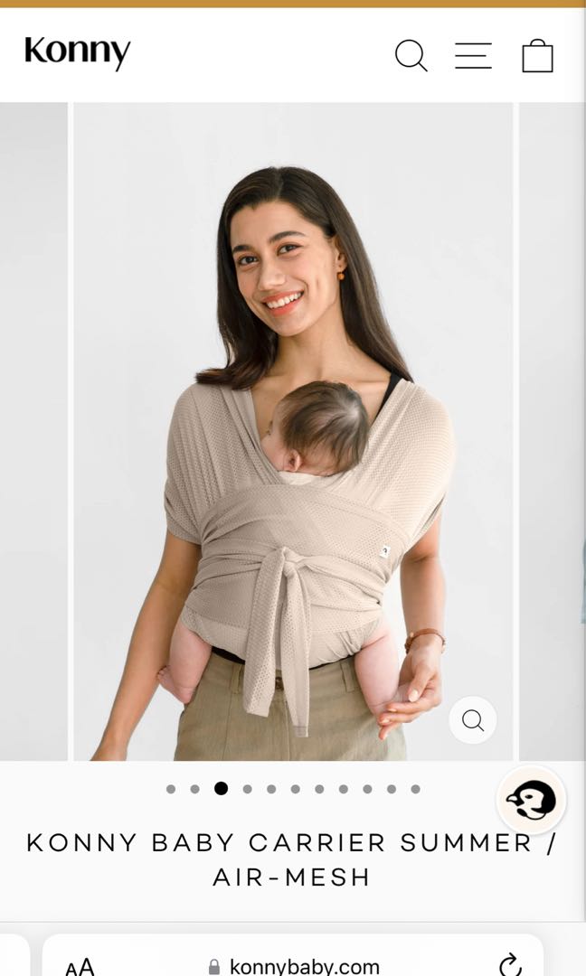 Koony Baby Carrier - Summer Mesh Size M, Babies & Kids, Going Out ...