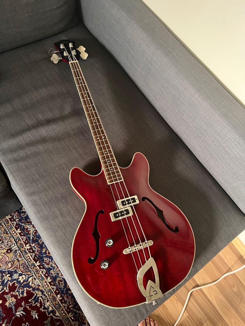 Left-handed Guild Starfire I semihollow bass, Hobbies & Toys, Music ...