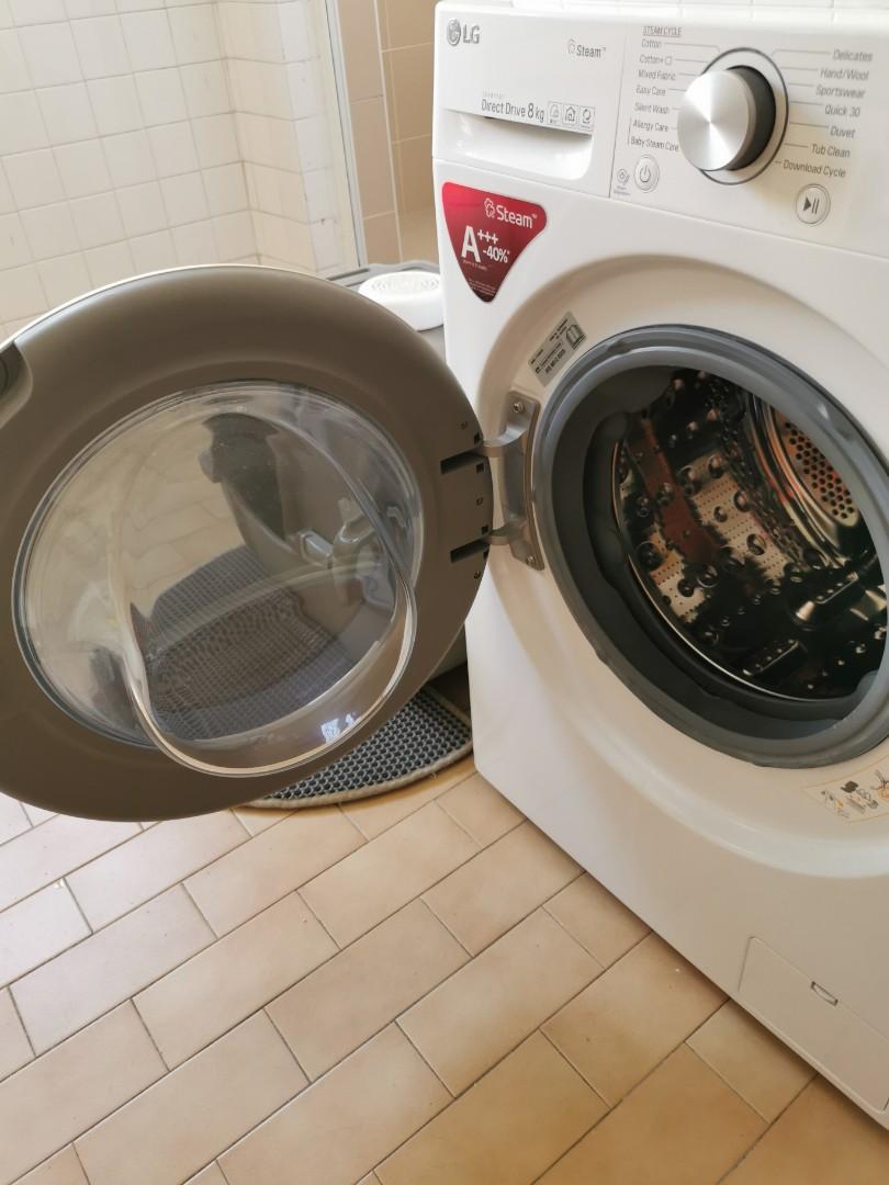LG 8kg AI Direct Drive Front Load Washing Machine, TV & Home Appliances ...