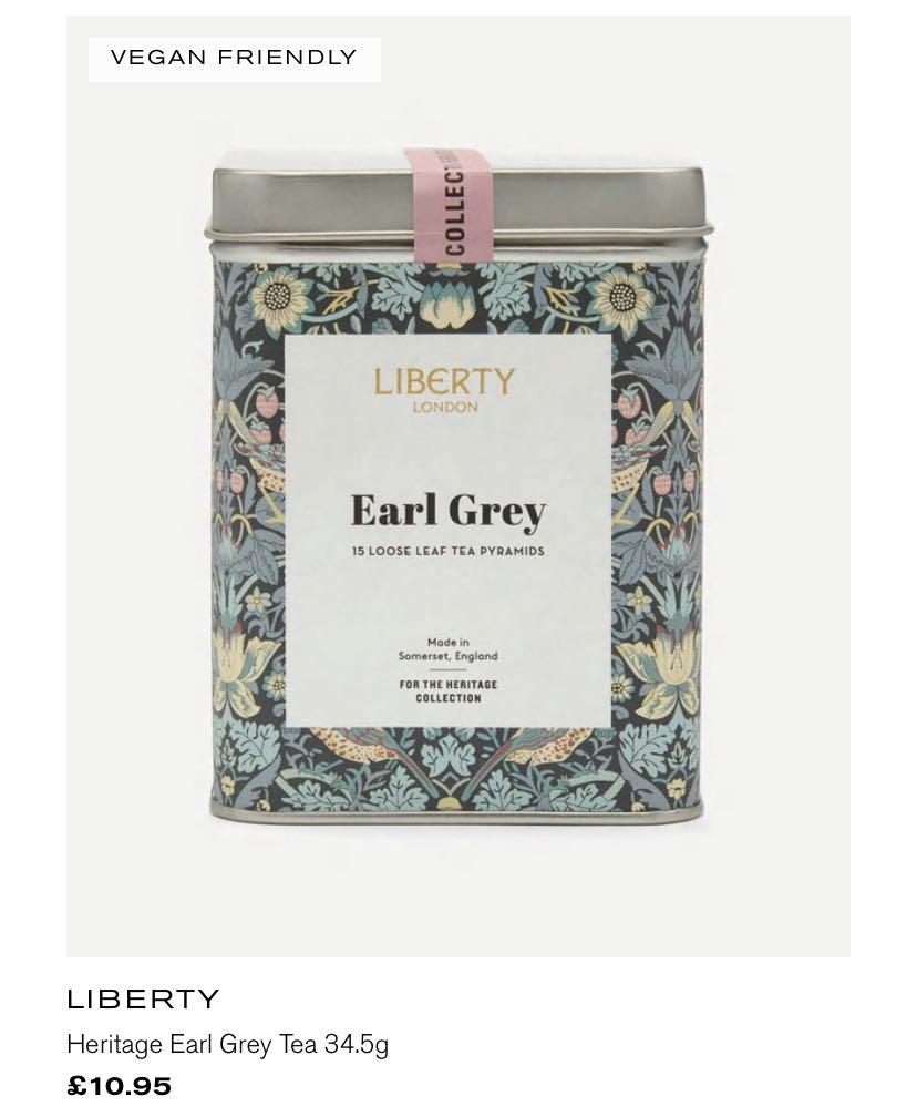 Liberty London Earl Grey Tea -luxury tea, Food & Drinks, Other Food ...