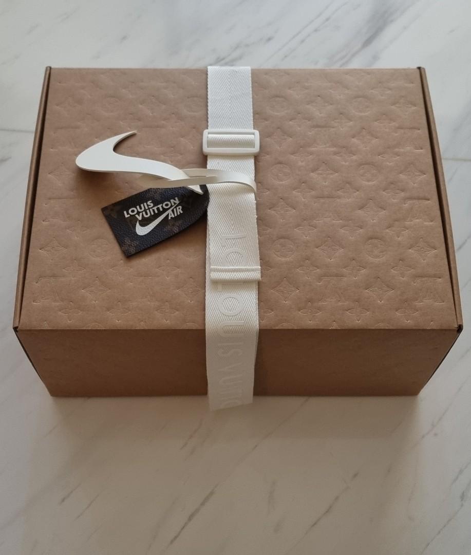 Louis Vuitton X Nike "Air Force 1" by Virgil Abloh leather sneakers ...