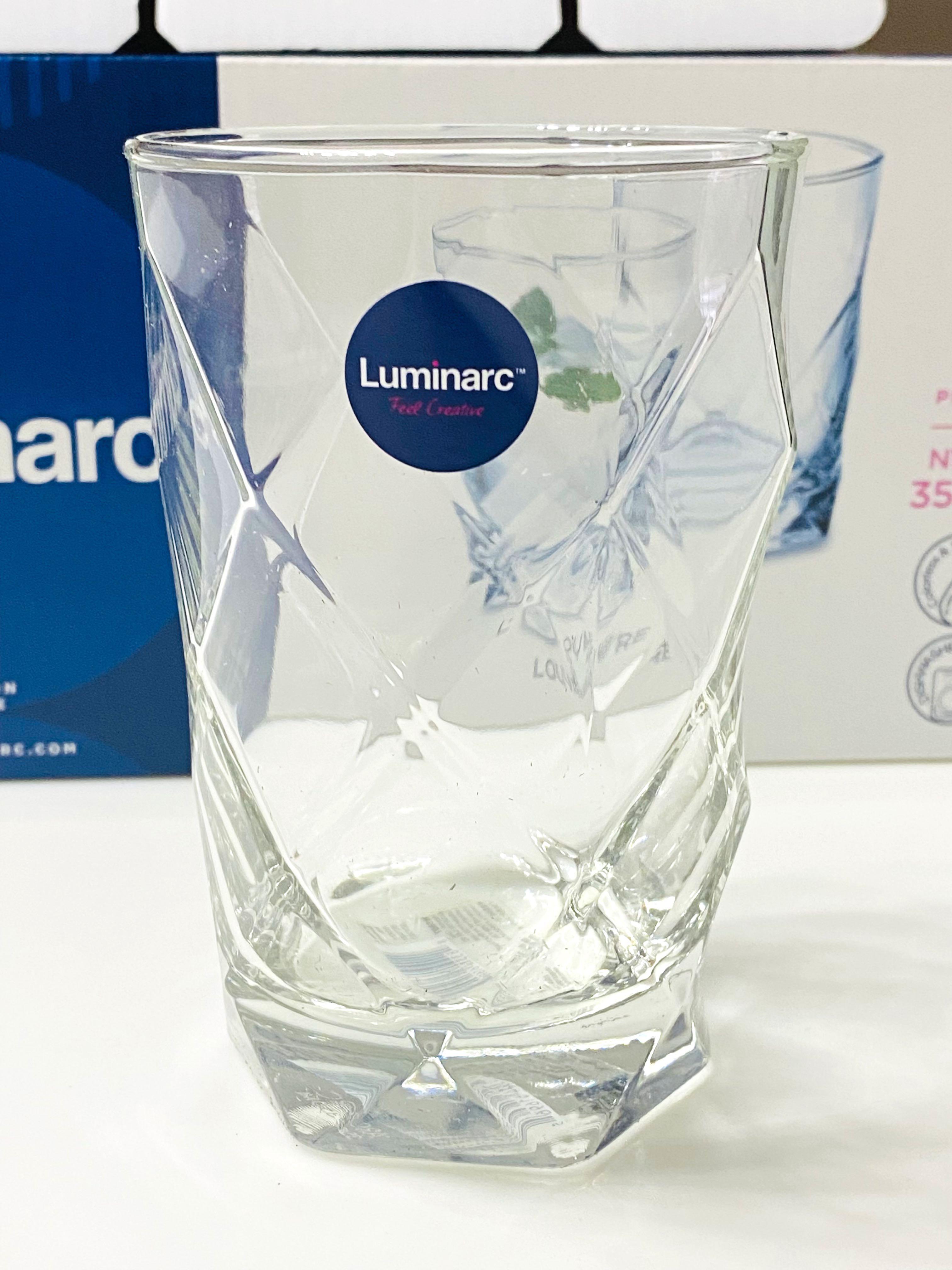 Luminarc glass set with free gift, Furniture & Home Living, Kitchenware ...