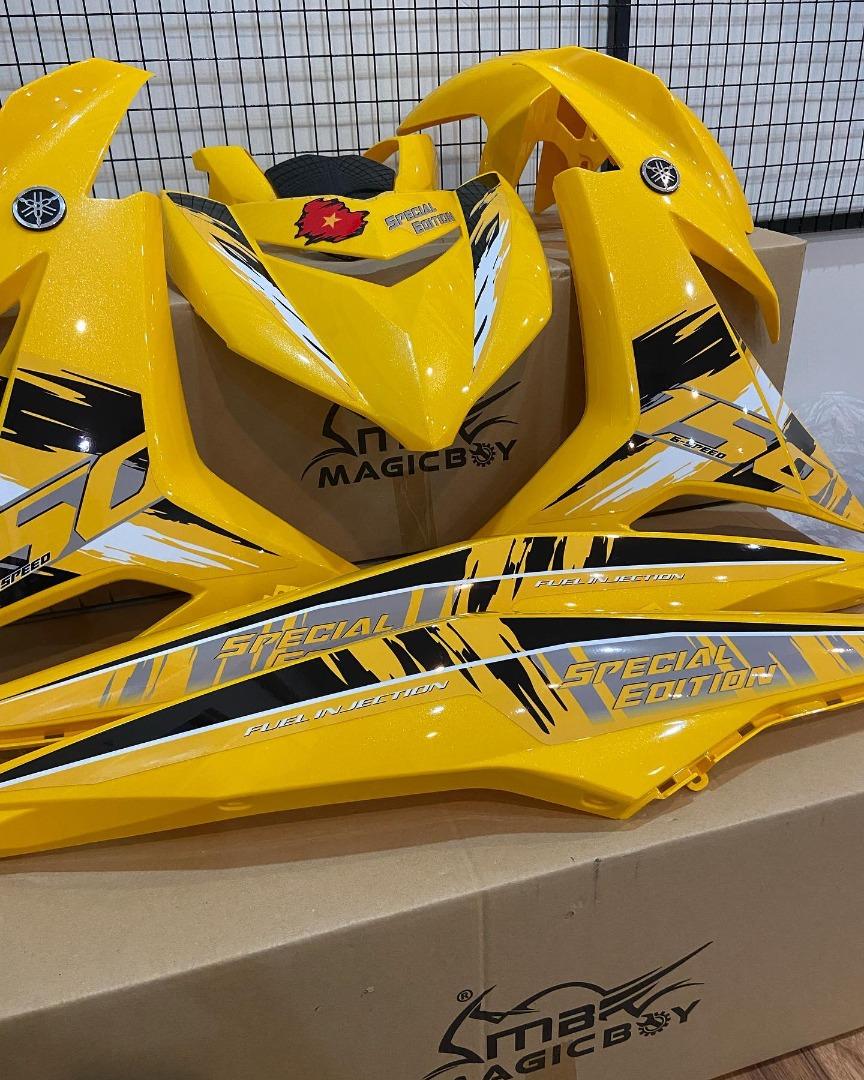 MagicBoy Vietnam Limited Coverset *YELLOW* Sniper 150 V2 / Y15 V2 / MX KING V2 / Exciter 150 V2 ...