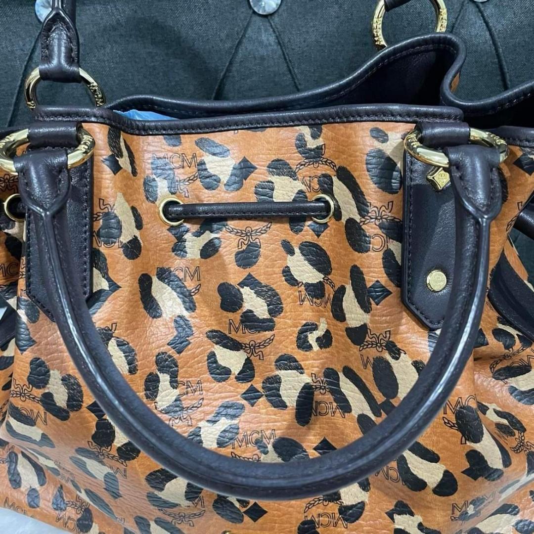 MCM Leopard, Women's Fashion, Bags & Wallets, Shoulder Bags on Carousell