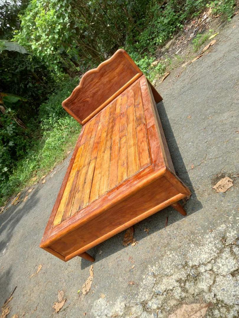 Mid-Century Narra Single Bed, Furniture & Home Living, Furniture, Bed ...