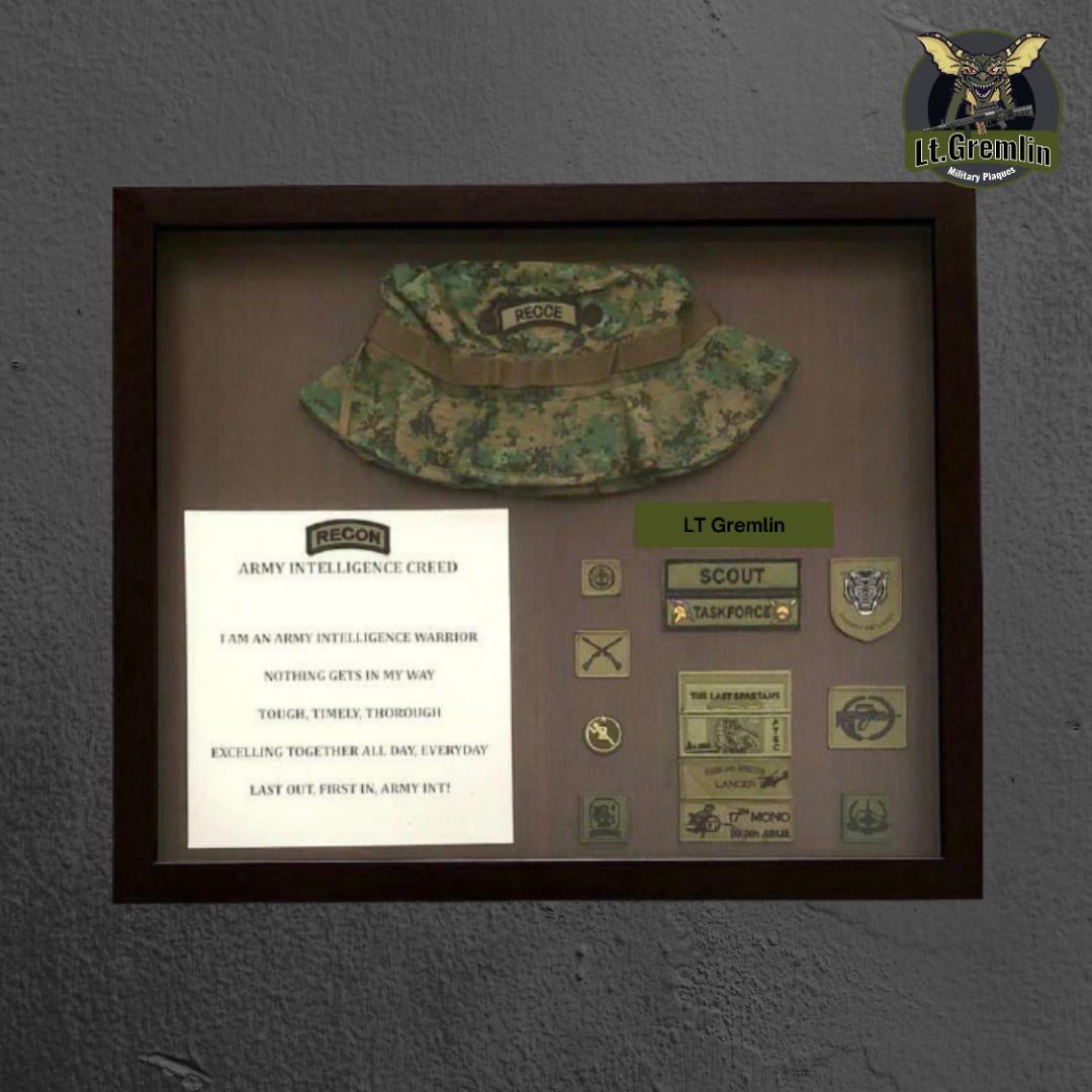 Military Beret Plaque - Gift SAF Army RSN Navy RSAF Airforce Police SPF ...