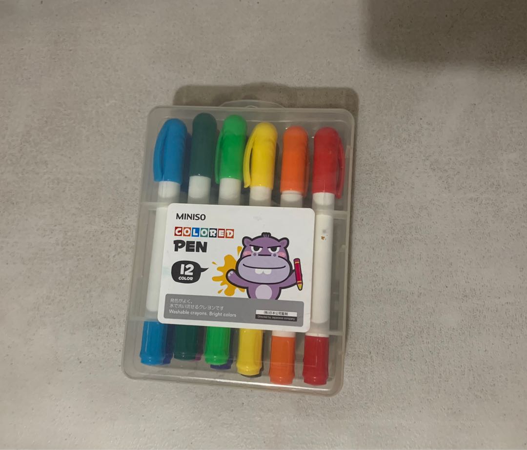 Miniso Colored Pens, Hobbies & Toys, Stationary & Craft, Craft Supplies ...
