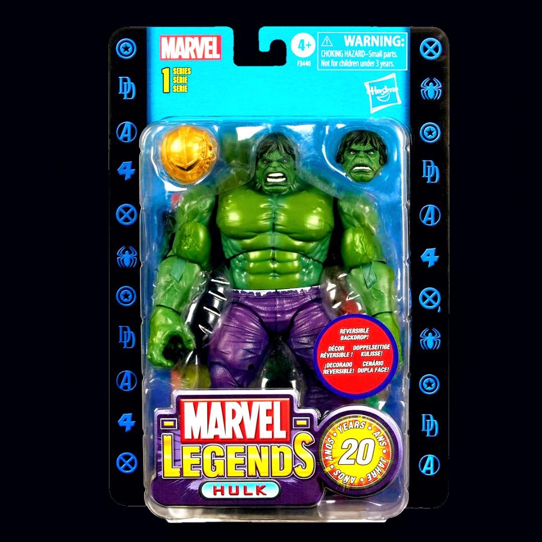 MISB Marvel Legends 20th Anniversary Deluxe 8" Avengers Hulk Series 1 ...