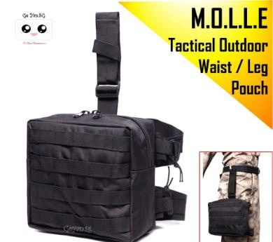 MOLLE Bag Tactical Pouch Utility Tool Leg Drop Waist Handyman Fanny ...
