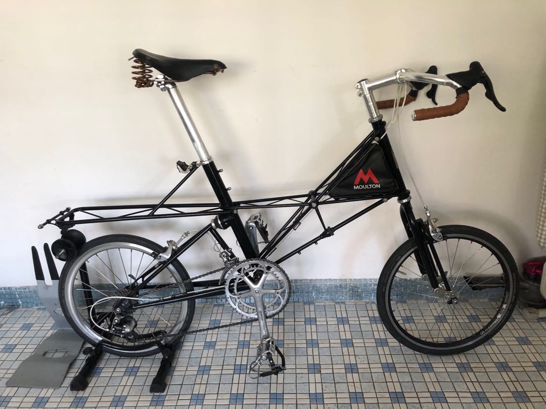 Moulton TSR 20-speed full campagnolo record set brooks saddle rear rack ...