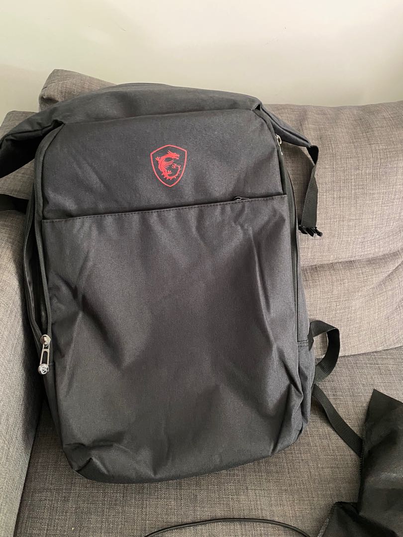 Msi trooper laptop bag + msi gaming headphones, Computers & Tech, Parts ...