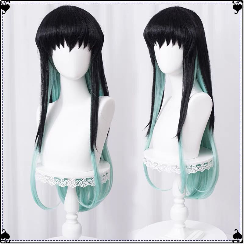 muichiro tokito wig cosplay demon slayer, Women's Fashion, Watches ...