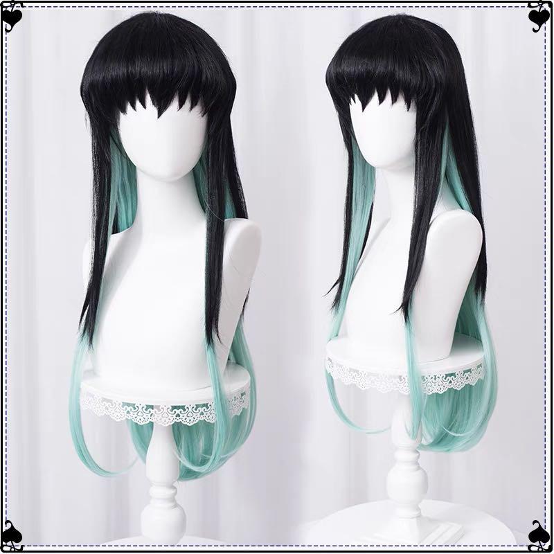 muichiro tokito wig cosplay demon slayer, Women's Fashion, Watches ...