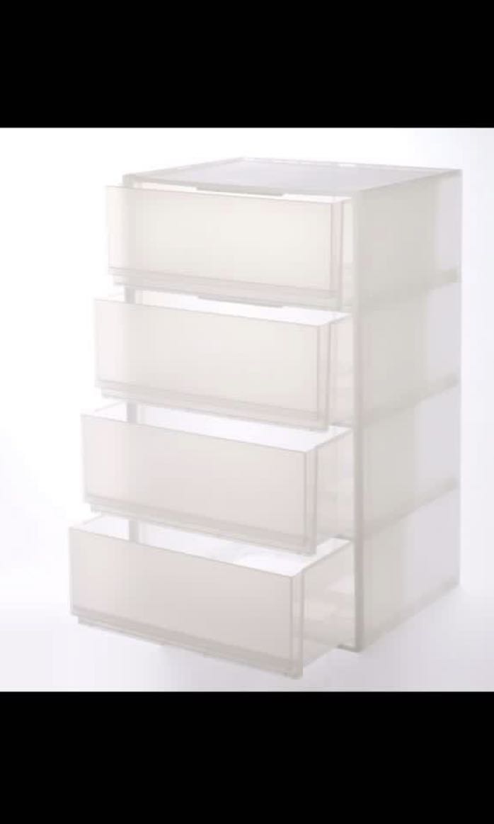 Muji Storage Box 4 tier, Furniture & Home Living, Home Improvement ...