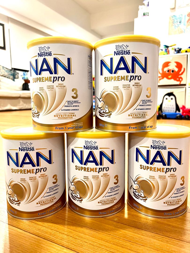 NAN Supreme Pro 3 Brand New 5 Tins, Babies & Kids, Nursing & Feeding ...