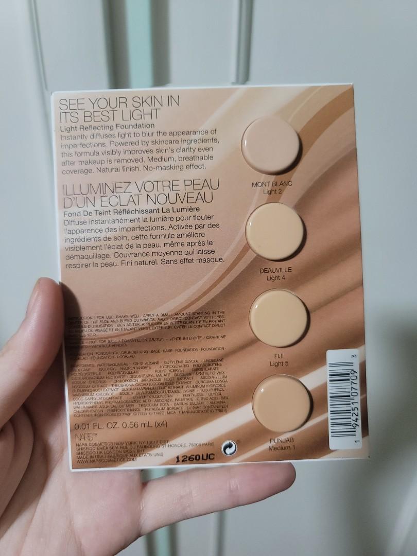Nars Light Reflecting Advanced Skincare Foundation Blister sample ...