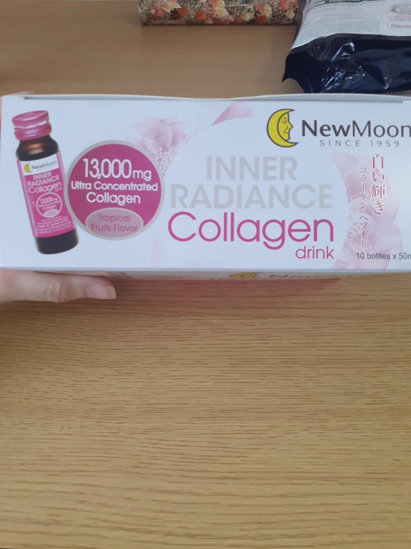 New Moon inner radiance collagen drink, Health & Nutrition, Health ...