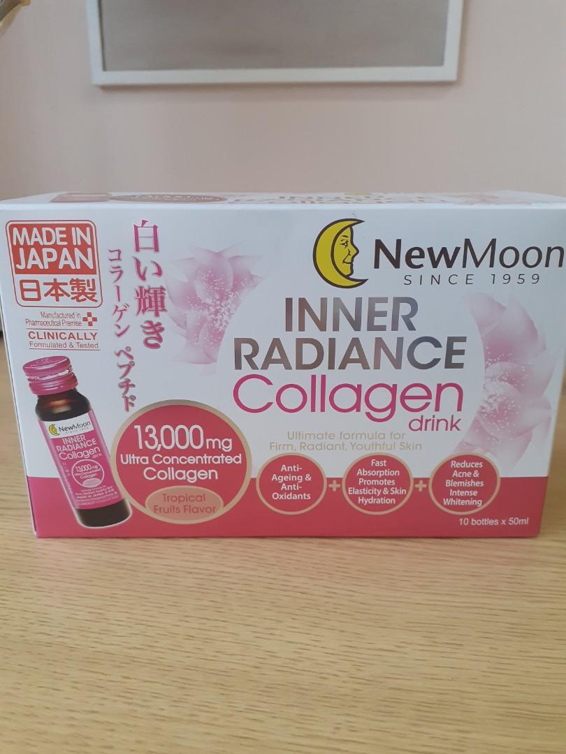 New Moon inner radiance collagen drink, Health & Nutrition, Health ...