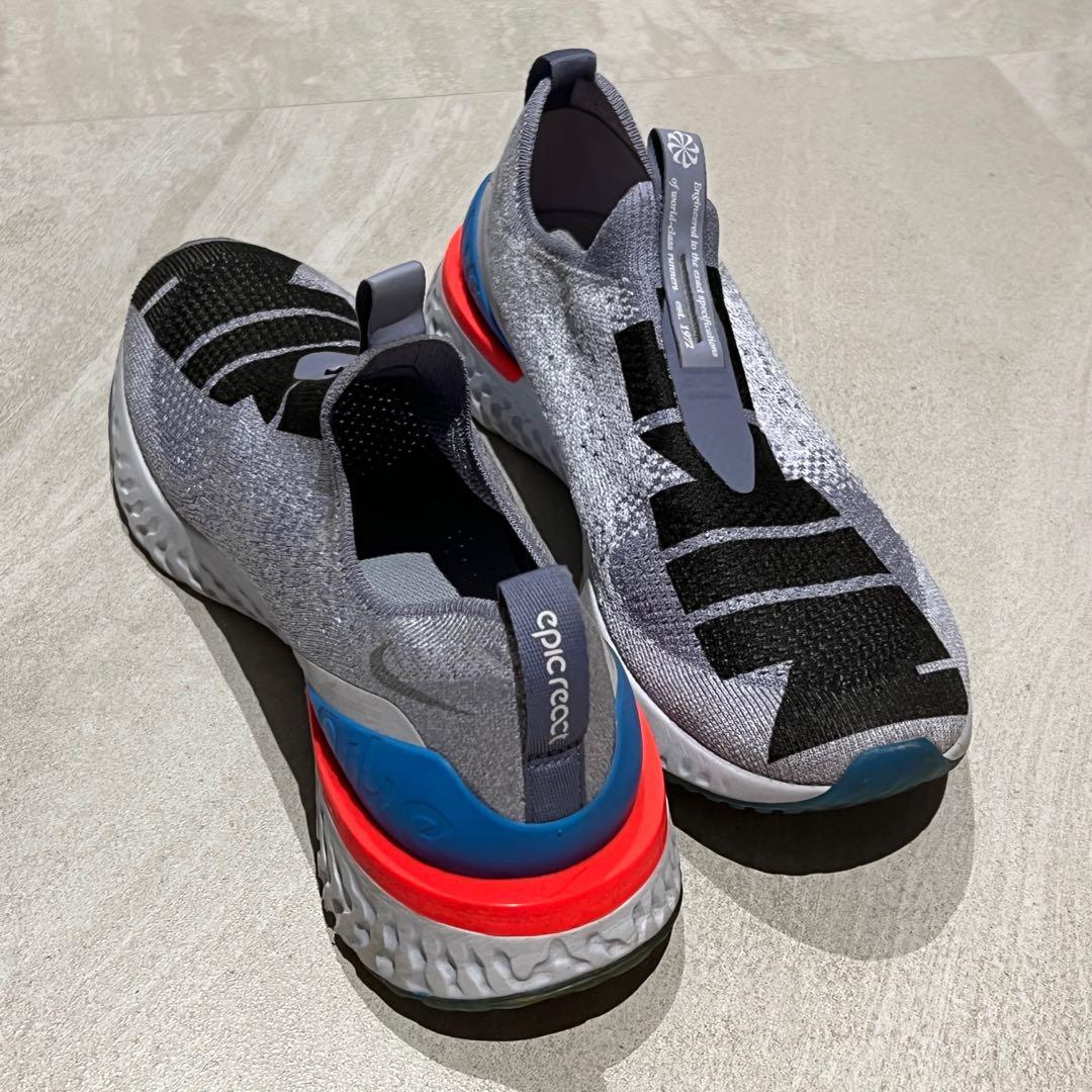 Nike Epic Phantom React Flyknit Just Do It Indigo Fog, Men's Fashion, Footwear, Sneakers on ...