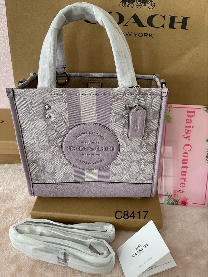 Original Coach C8417 lavender totes, Luxury, Bags & Wallets on Carousell