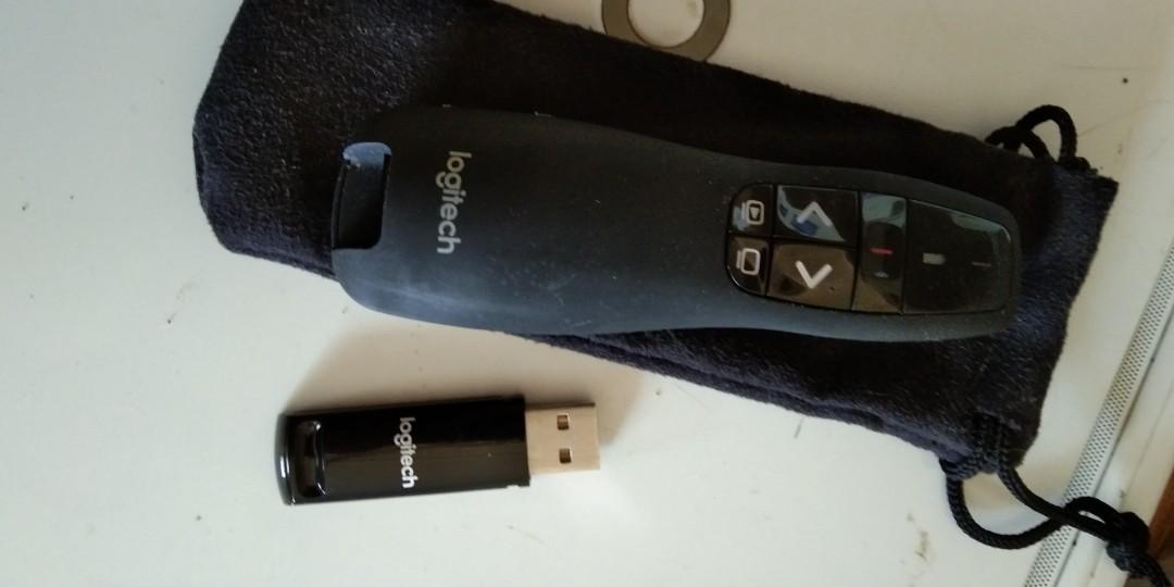 Original Logitech presentation pointer, Computers & Tech, Office ...