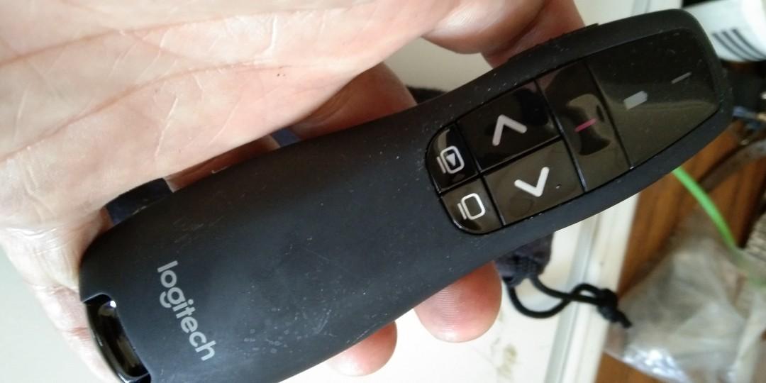Original Logitech presentation pointer, Computers & Tech, Office ...